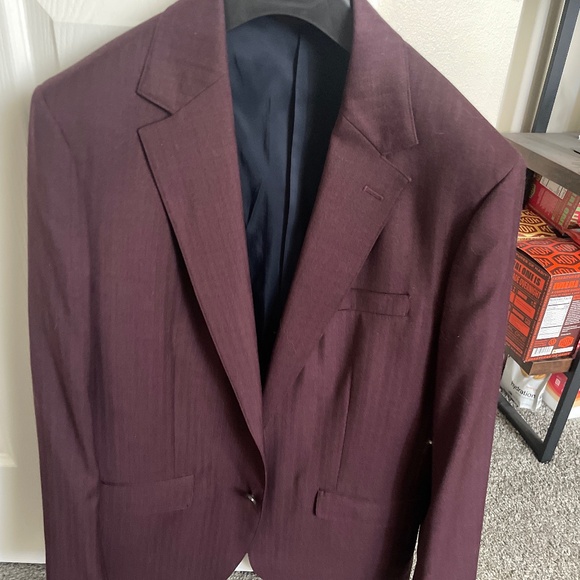 Bonobos | Suits & Blazers | Mens Burgundy Suit Jacket | Poshmark